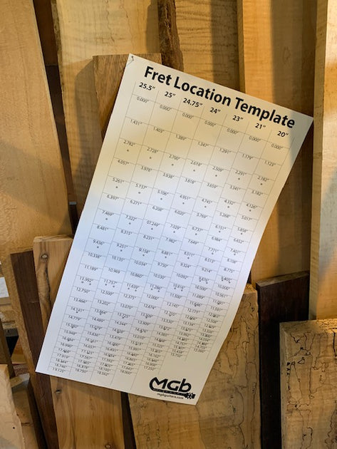 Paper Fret Location Template | MGB